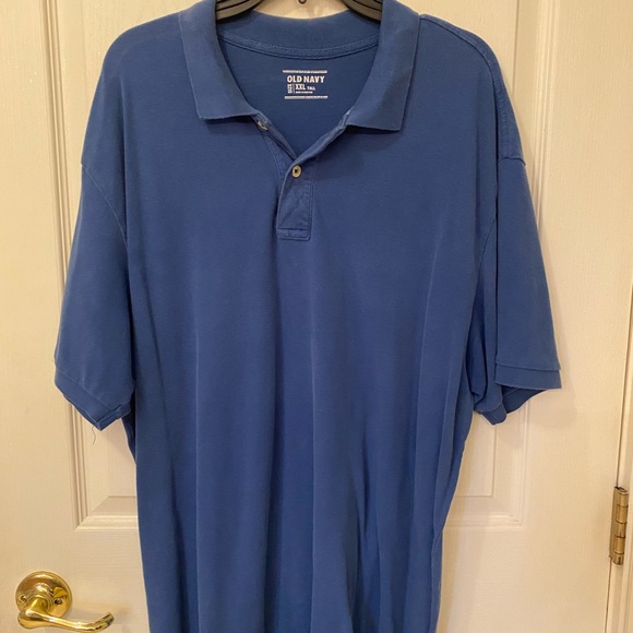 Old Navy | Shirts | Old Navy Xxl Royal Dusty Blue Polo Shirt Mens ...